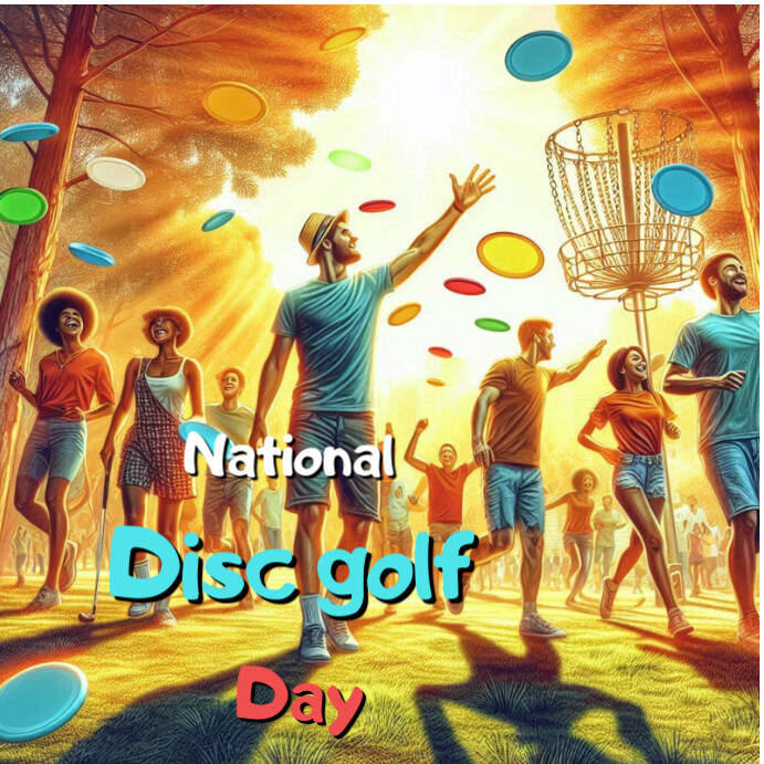 Maximalist National Disc Golf Day Instagram Post Template | PosterMyWall