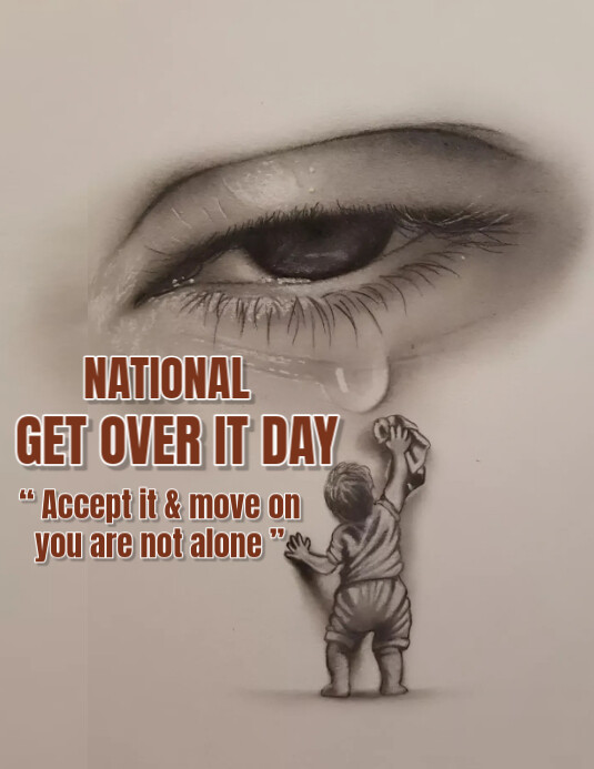 Maximalist National Get Over It Day Flyer (us Letter) Templat ...