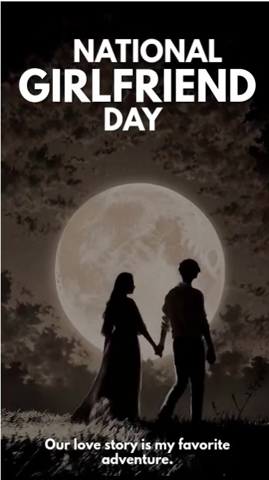 Maximalist National Girlfriend Day Instagram Reel Template | PosterMyWall