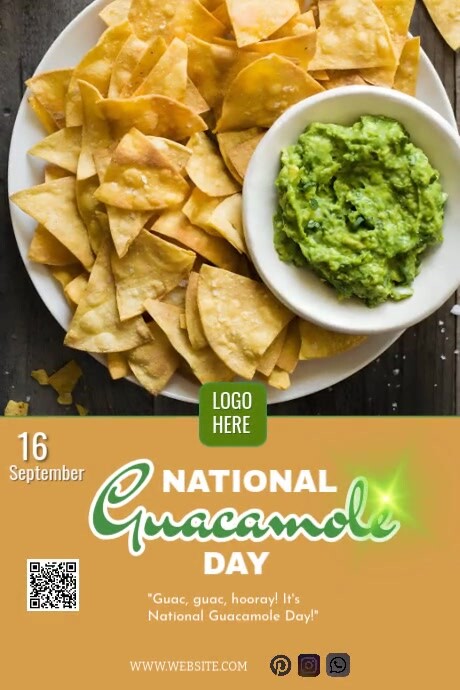 Copy of Maximalist National Guacamole Day Poster | PosterMyWall