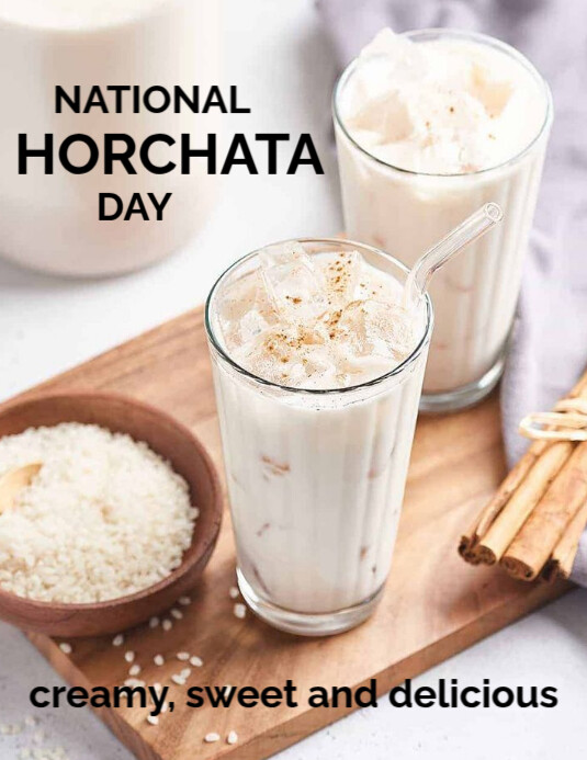 Modèle Maximalist National Horchata Day Flyer (us Letter) | PosterMyWall