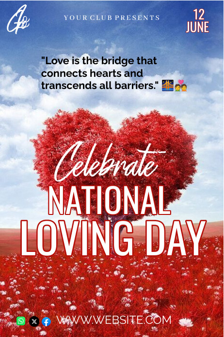 Maximalist National Loving Day Poster Template | PosterMyWall