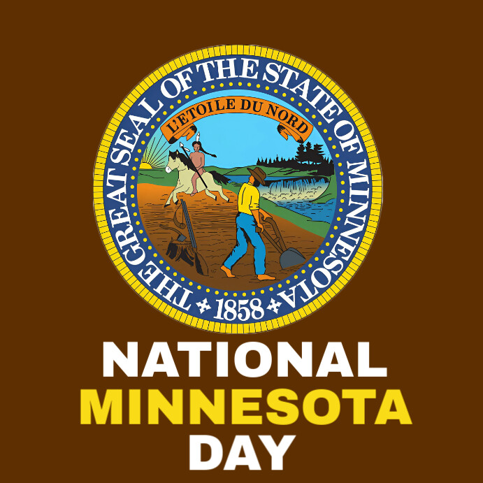 Plantilla de Maximalist National Minnesota Day Instagram Post ...
