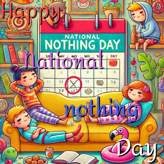Copy of Maximalist National Nothing Day Instagram Post | PosterMyWall