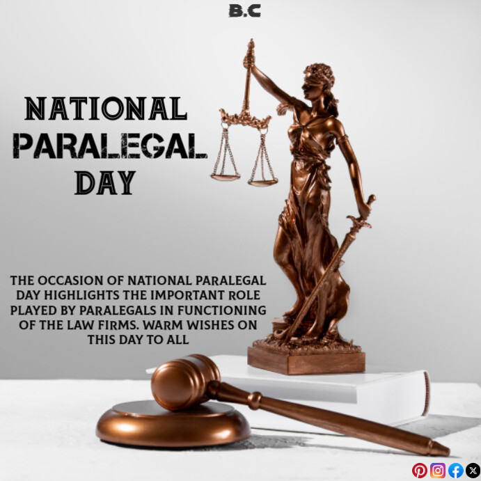 Plantilla de Maximalist National Paralegal Day Flyer | Honoring Legal ...