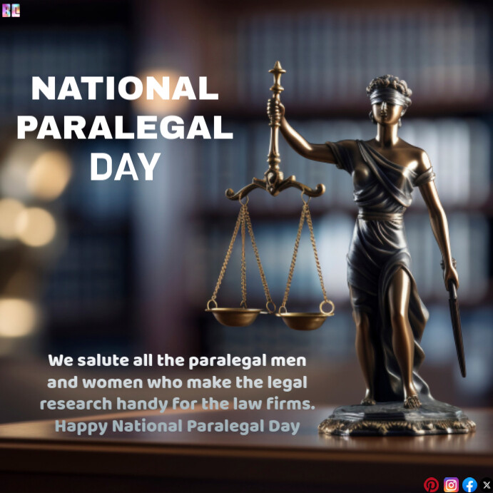Plantilla de Maximalist National Paralegal Day Flyer | Legal Industry ...