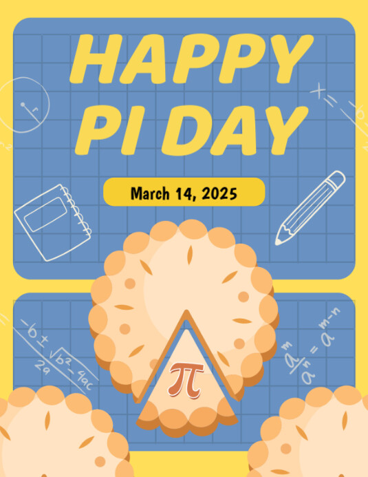 Plantilla de Maximalist National Pi Day 2025 Flyer (us Letter ...