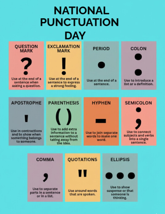 Copy of Maximalist National Punctuation Day Flyer (us Letter ...