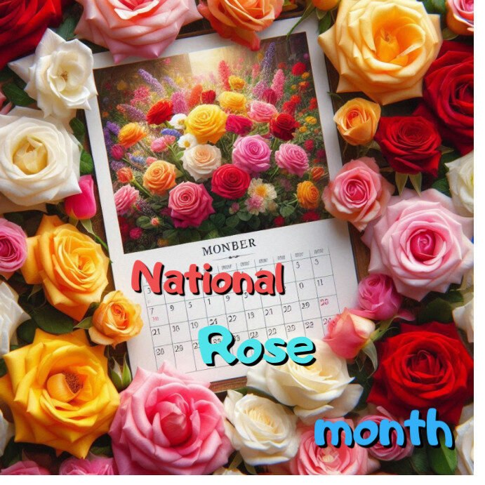 Maximalist National Rose Month Instagram Post Template | PosterMyWall