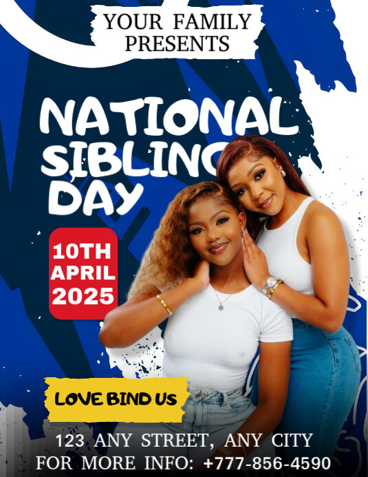 Maximalist National Siblings Day Flyer Flyer (us Letter) Template ...