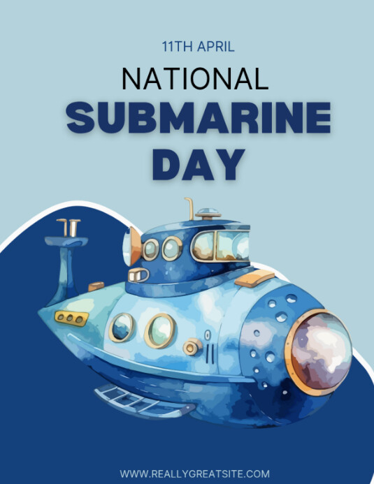 Copy of Maximalist National Submarine Day Flyer (us Letter) | PosterMyWall