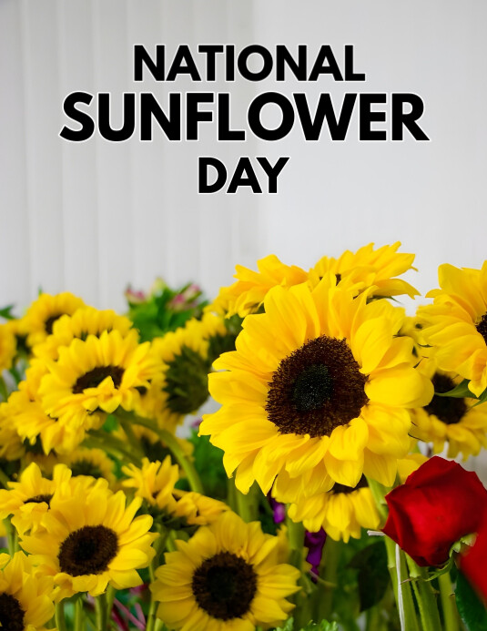 Copy of Maximalist National Sunflower Day Flyer (us Letter) | PosterMyWall