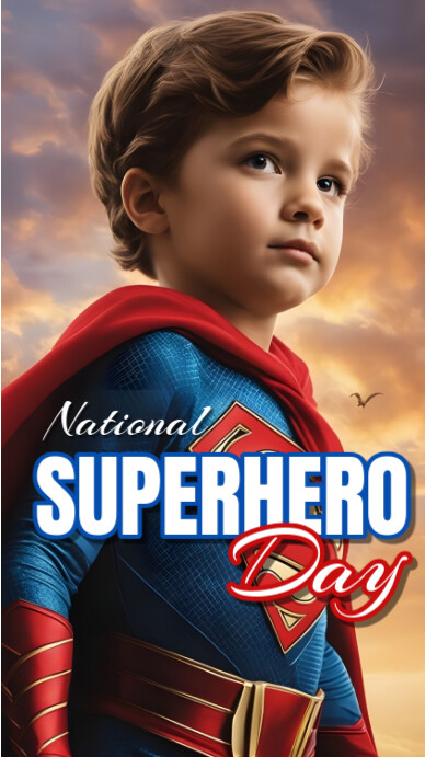 Maximalist National Superhero Day Instagram Story Template | PosterMyWall