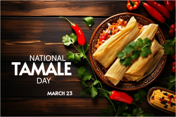 Plantilla de Maximalist National Tamale Day Poster | PosterMyWall
