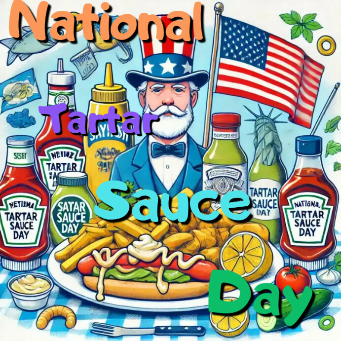 Modèle Maximalist National Tartar Sauce Day Instagram Post | PosterMyWall