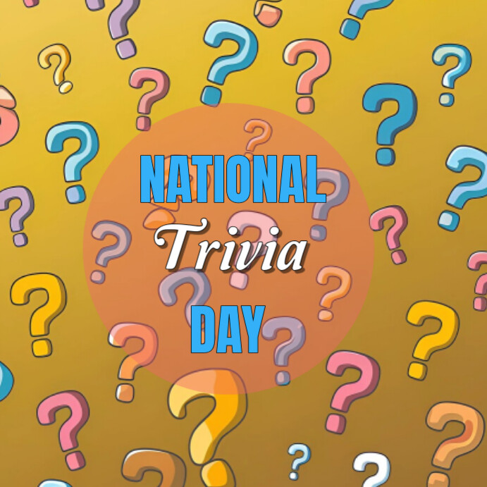 Maximalist National Trivia Day Flyer Instagram Post Template | PosterMyWall