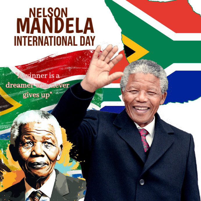 Maximalist Nelson Mandela International Day Instagram Post Template ...