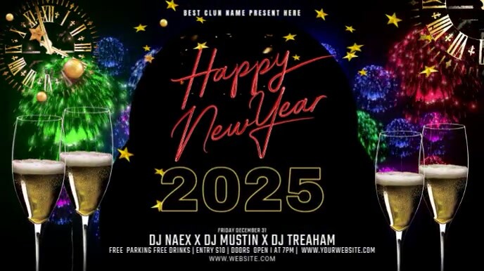 Copy of Maximalist New Year Eve Digital Display Digital Display Digital ...