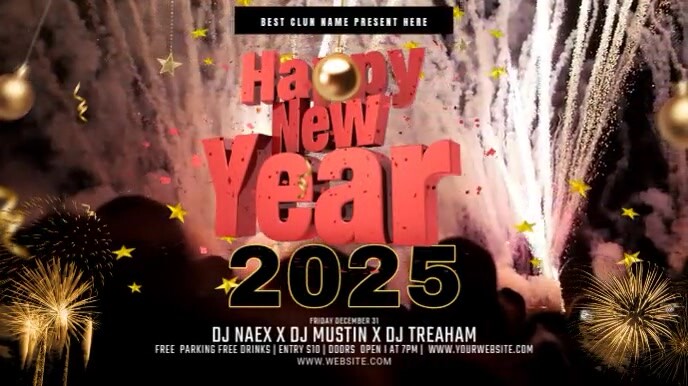 Copy of Maximalist New Year Eve Digital Display Digital Display (16:9 ...