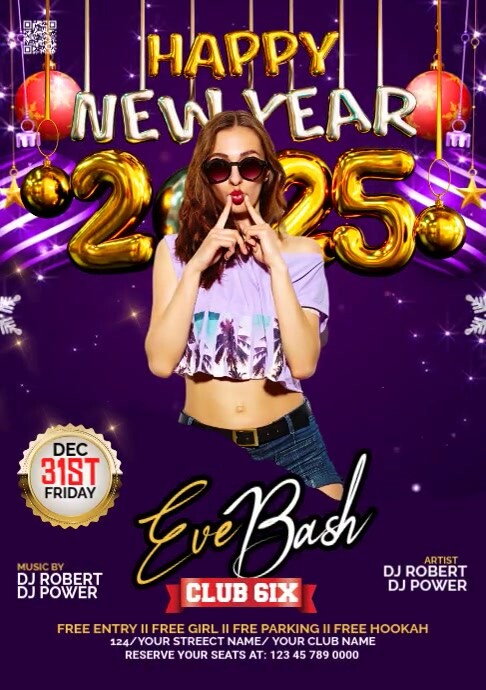 Copy of Maximalist New Year Flyer 2025 A1 | PosterMyWall