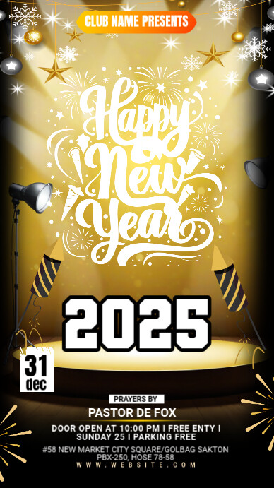 Maximalist New Year Instagram Story Instagram Story Template | PosterMyWall