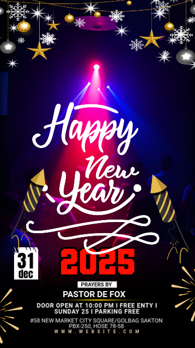 Maximalist New Year Whatsapp Status Whatsapp Status Template | PosterMyWall