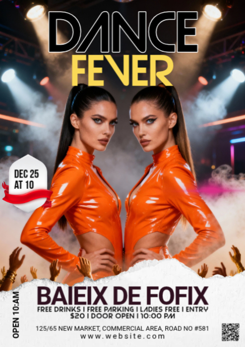 Maximalist Night Club Party A2 Template | PosterMyWall