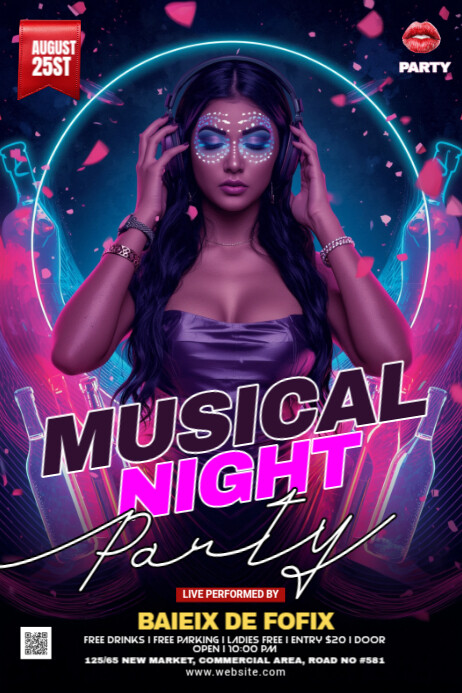 Copy of Maximalist Night Club Party Poster | PosterMyWall