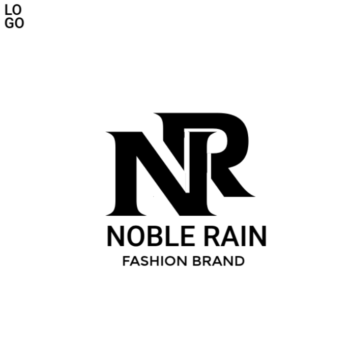 Maximalist Noble Rain Fashion Brand Logo Template | PosterMyWall