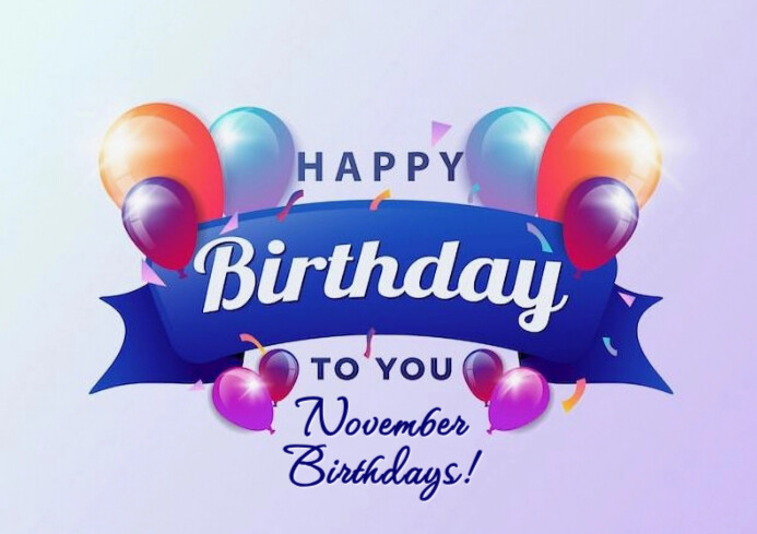 Copy of Maximalist November Birthdays A4 | PosterMyWall