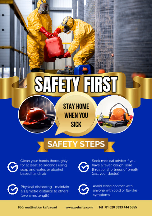 Copy of Maximalist Office Safety Work From Home Guidelines A1 | PosterMyWall