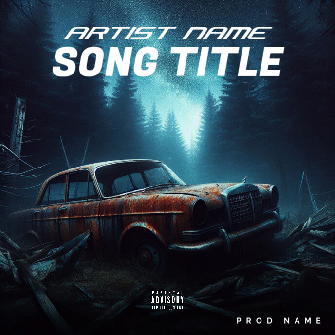 Maximalist Old Car Album Cover Template | PosterMyWall