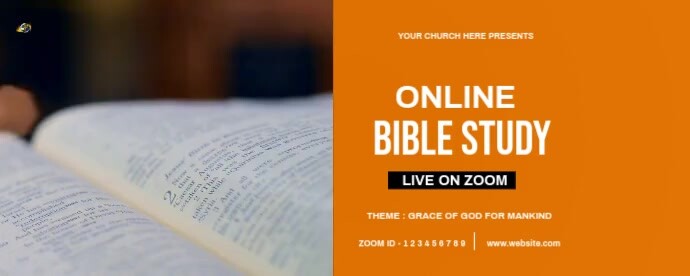 Maximalist Online Bible Study Twitch Profile Banner Template | PosterMyWall