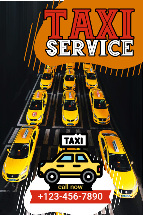 Copy of Maximalist Online Taxi Services Poster Poster | PosterMyWall