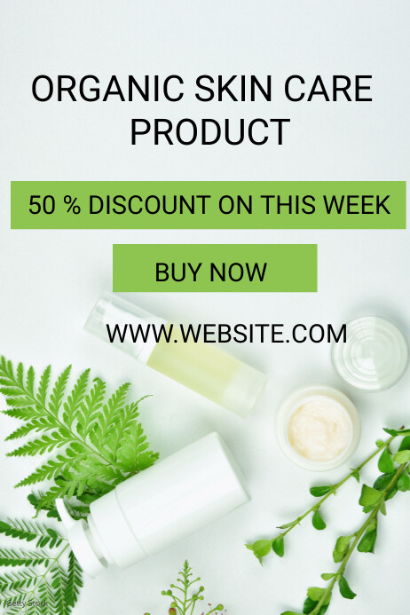 Maximalist Organic Skin Care Product Poster Template | PosterMyWall
