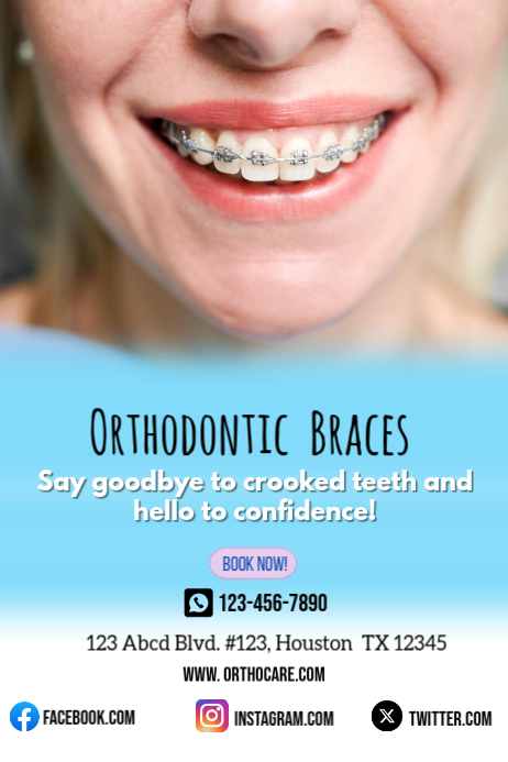 Maximalist Ortho Braces Poster templaat | PosterMyWall