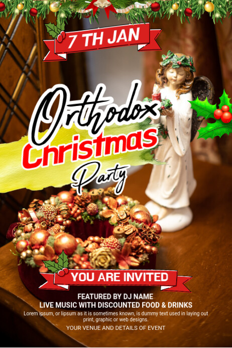 Copy of Maximalist Orthodox Christmas Poster Poster | PosterMyWall