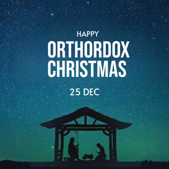 Maximalist Orthodox Instagram Post Template | PosterMyWall