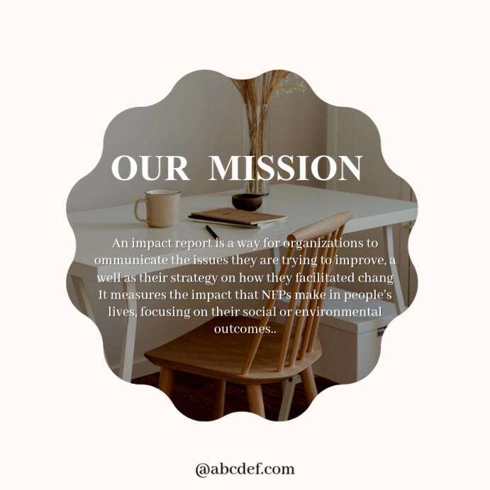 Maximalist Our Mission Instagram Post Template | PosterMyWall