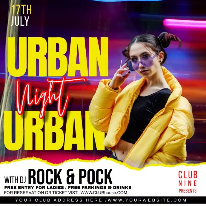 Maximalist Party Ad Template Instagram Post | PosterMyWall