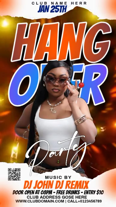 Maximalist Party Flyer Youtube Short Template | PosterMyWall
