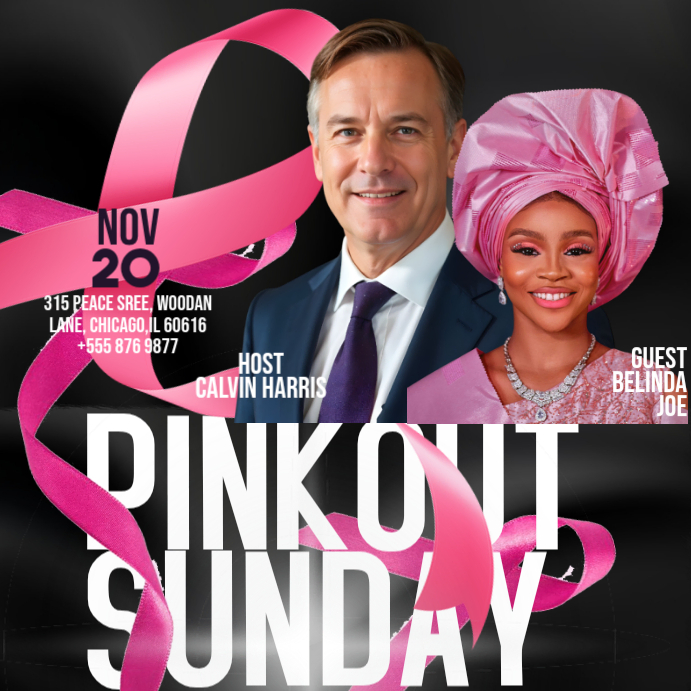 Copy of Maximalist Pink Out Sunday Flyer Instagram Post | PosterMyWall