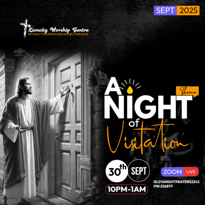 Copy of Maximalist Prayer Night Of Visitation Template Instagram Post ...
