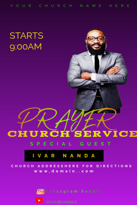 Maximalist Prayer Poster Template | PosterMyWall