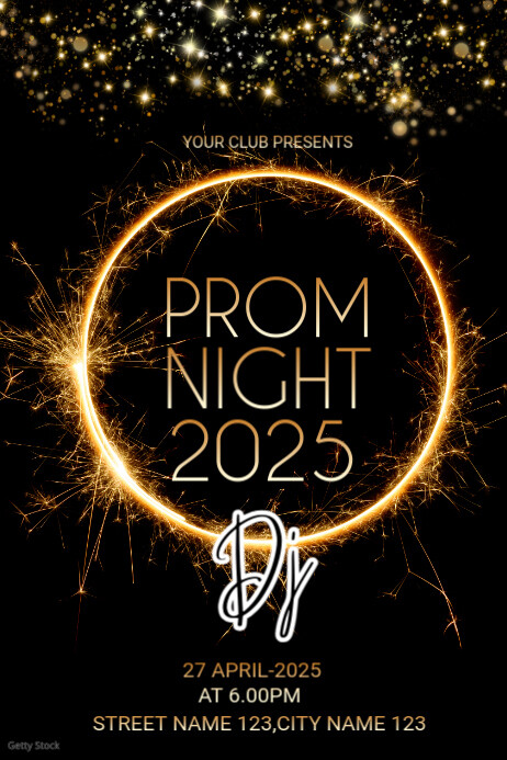 Maximalist Prom Night Poster Template | PosterMyWall