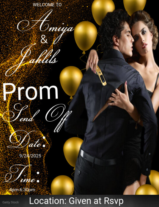 Maximalist Prom Send Off Flyer (us Letter) Template | PosterMyWall