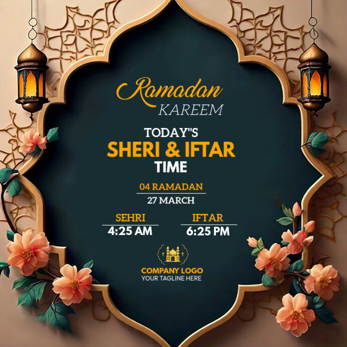 Maximalist Ramadan Ad Template Instagram Instagram Post | PosterMyWall