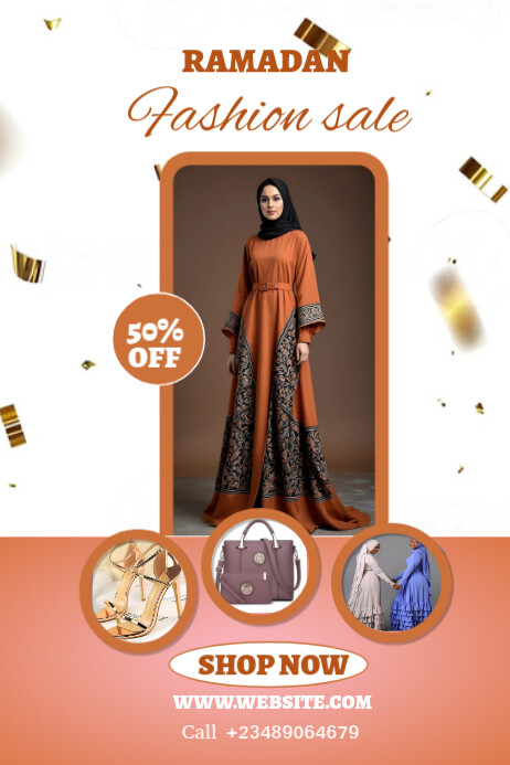 Maximalist Ramadan Fashion Sale Clothing Poster Template | PosterMyWall