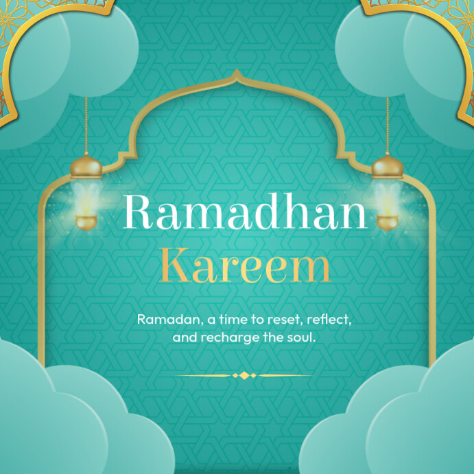 Maximalist Ramadhan Kareem Instagram Post Template | PosterMyWall