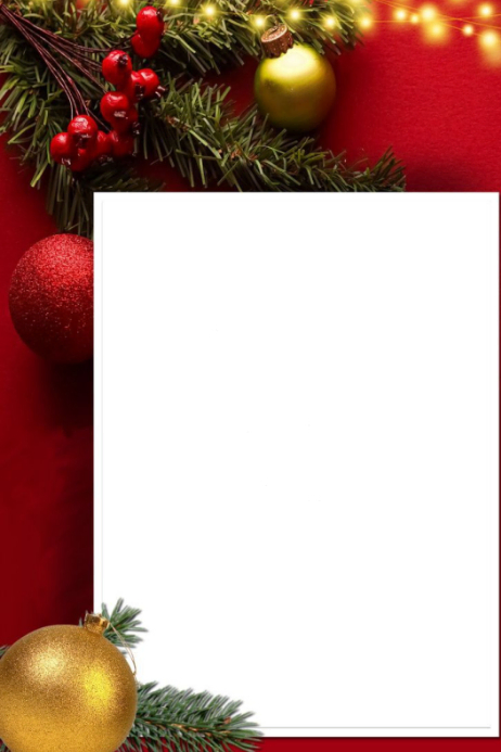 Plantilla de Maximalist Red And Gold Christmas Background With Festive ...